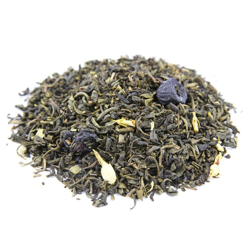 Jasmine Blueberry Flavored Green Tea - The Steeping Room